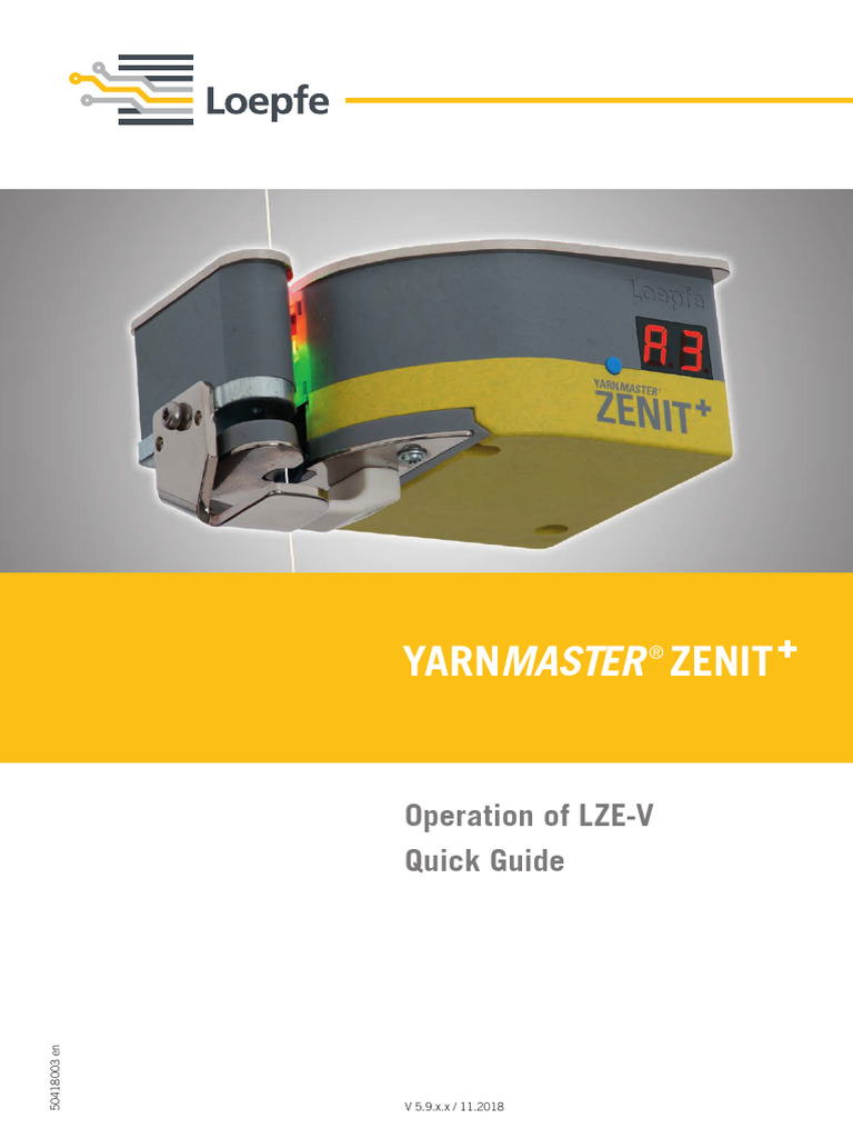 Yarnmaster Zenit | PDF | Login | Graphical User Interfaces