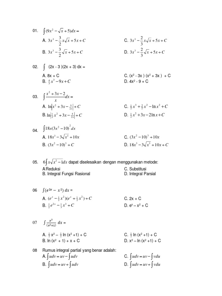 Vclass Matek 2 - Latihan Soal Matek 2 | PDF | Metode & Bahan Ajar