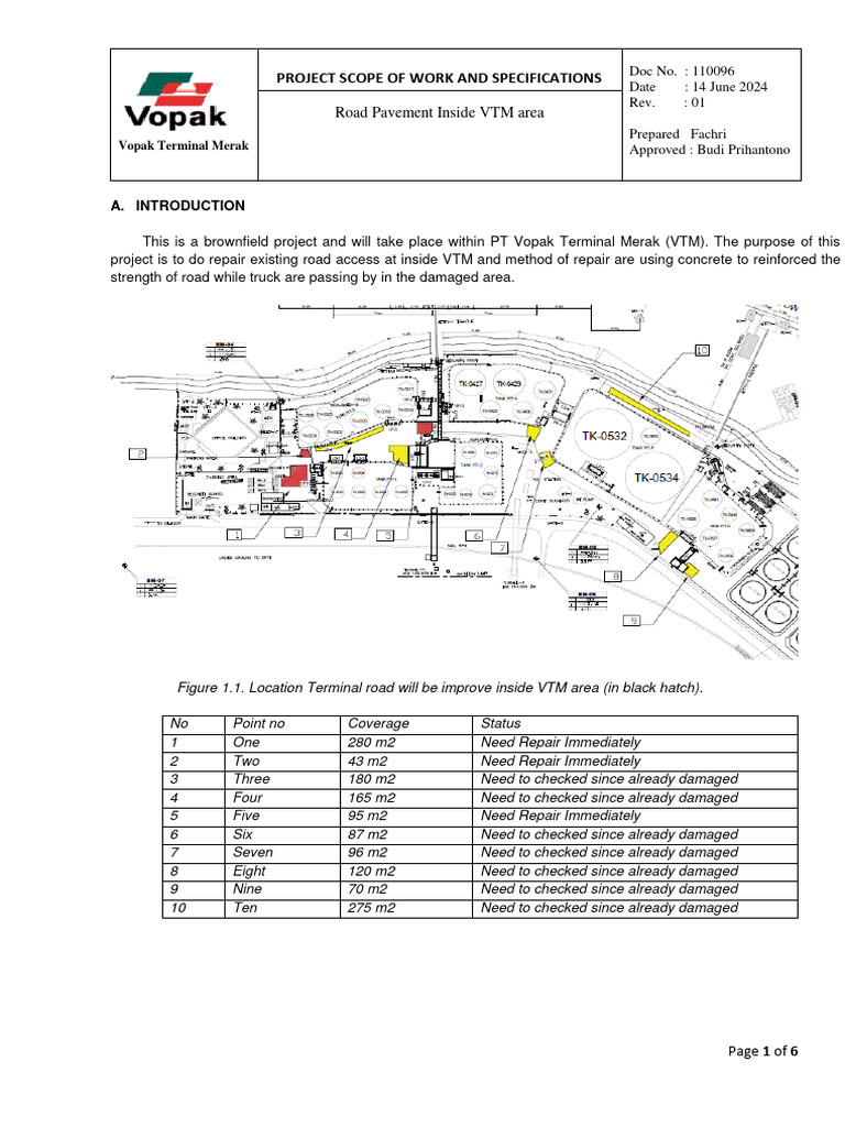 SOW Road Pavement Rev 2 | PDF | Concrete | Road