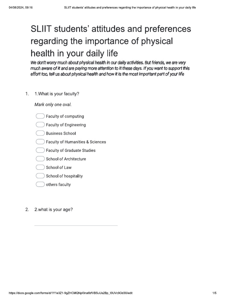 Google Form 1 | PDF