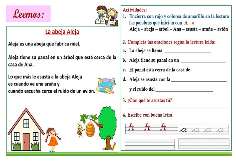 Lectura Con La A | PDF