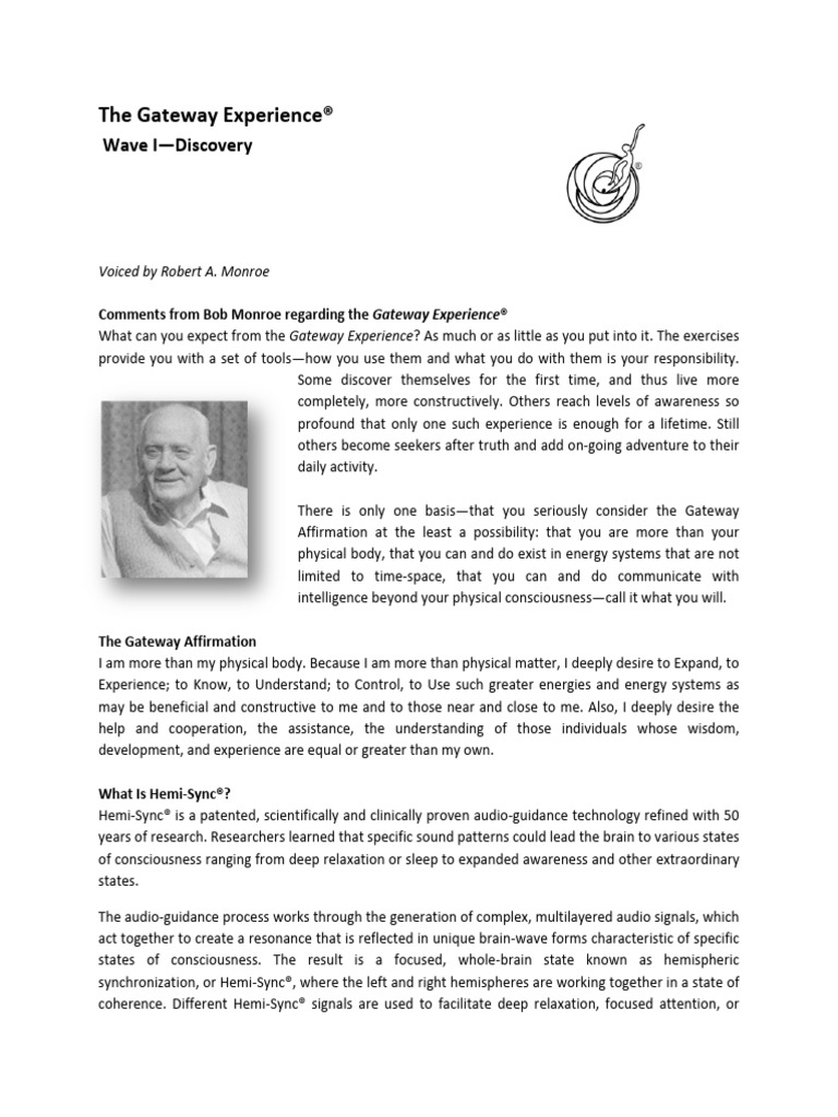 Discovery Manual | PDF | Experience | Consciousness