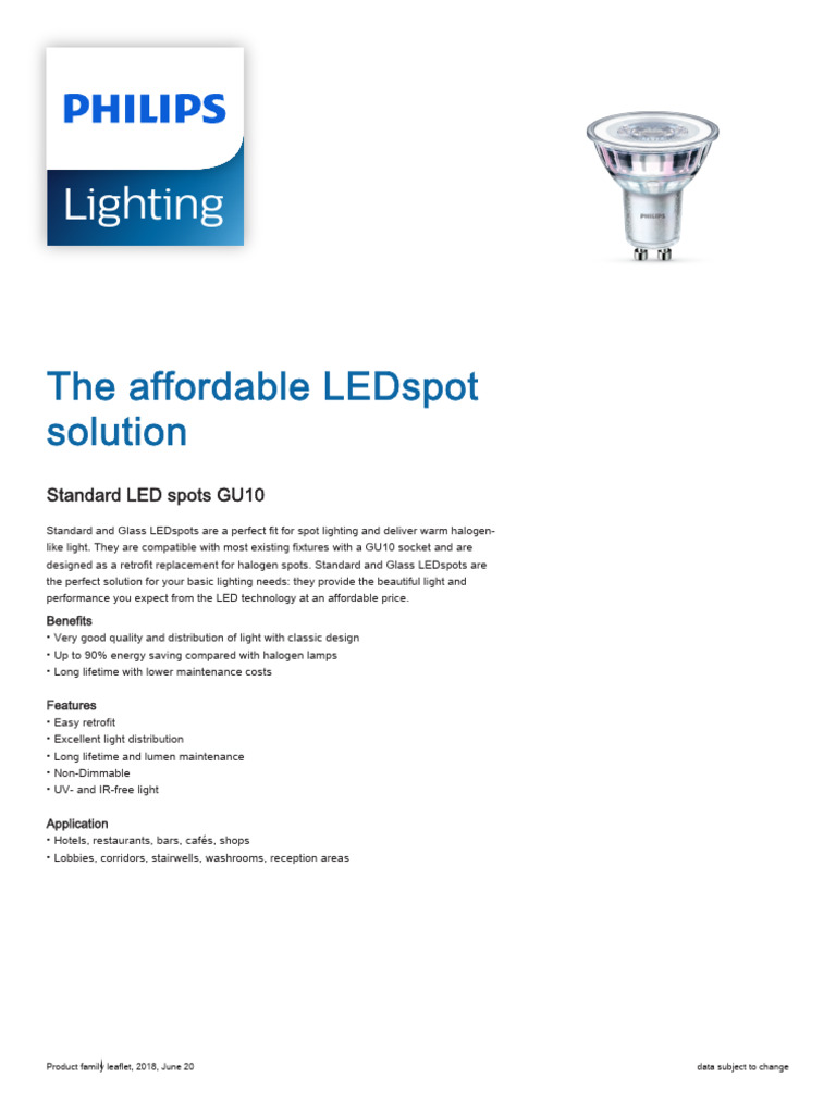 Brosur Philips Lamp | PDF | Lighting | Manufactured Goods