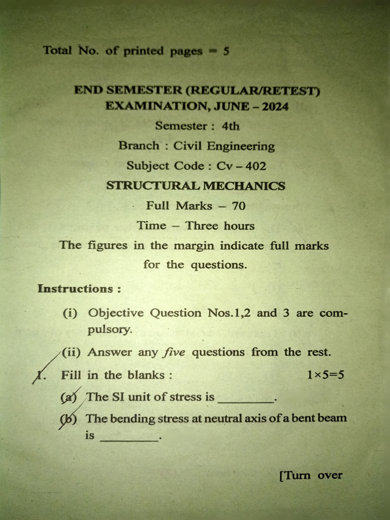 SM 2024 | PDF | Beam (Structure) | Bending