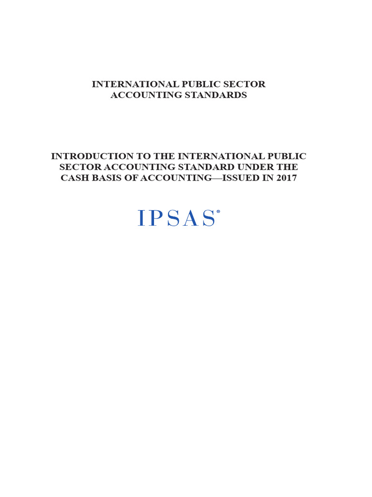 2017 Cash Basis IPSAS Overview | PDF | Financial Statement | Business
