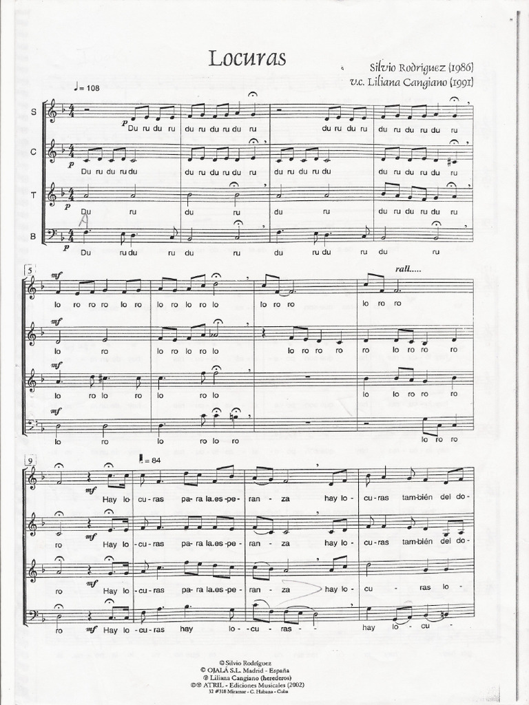 Locuras, Silvio (Liliana Cangiano) | PDF