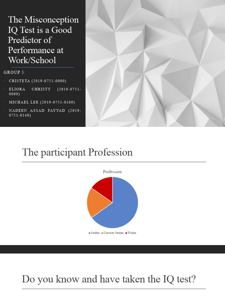 IQ Tests: Myths vs. Academic Success | PDF | Intelligence Quotient ...