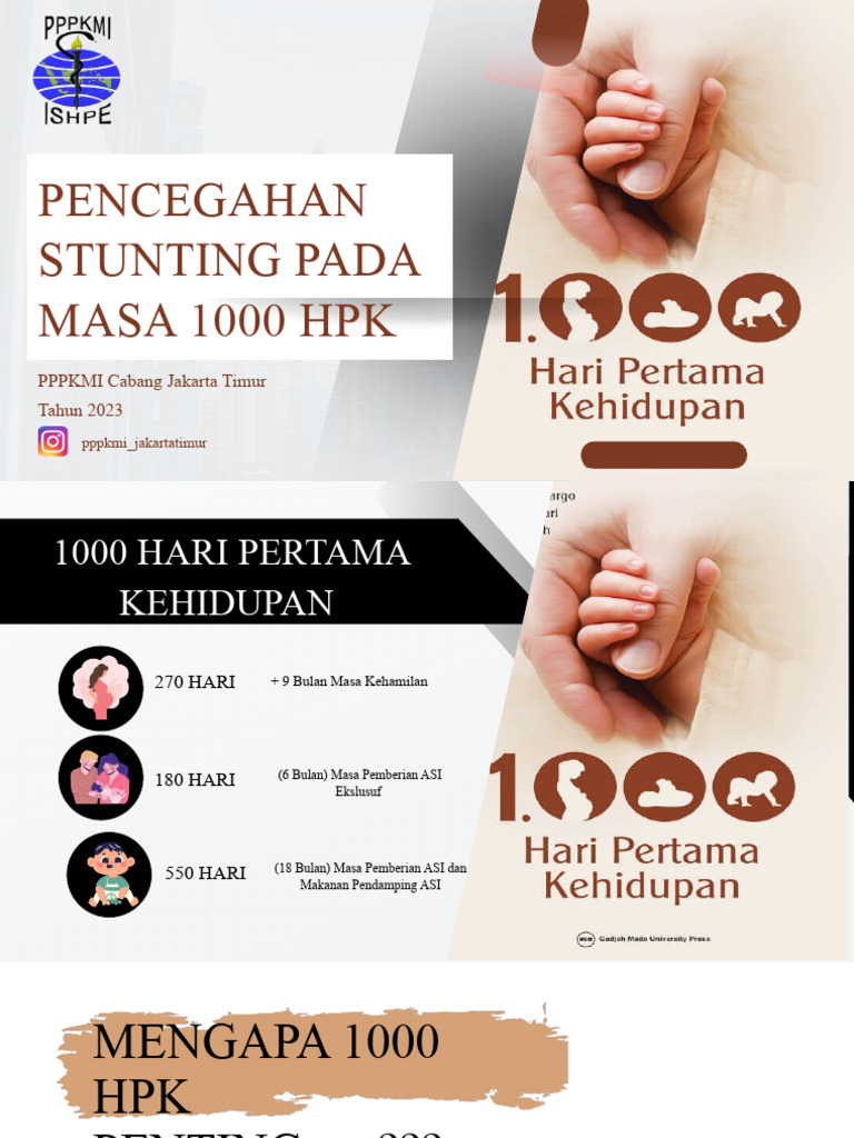 Pencegahan Stunting Pada Masa 1000 HPK | PDF