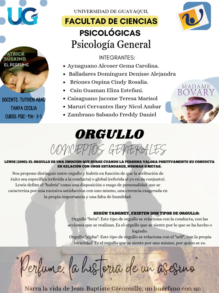 General Grupo 5 El Orgullo | PDF | Orgullo | Narcisismo