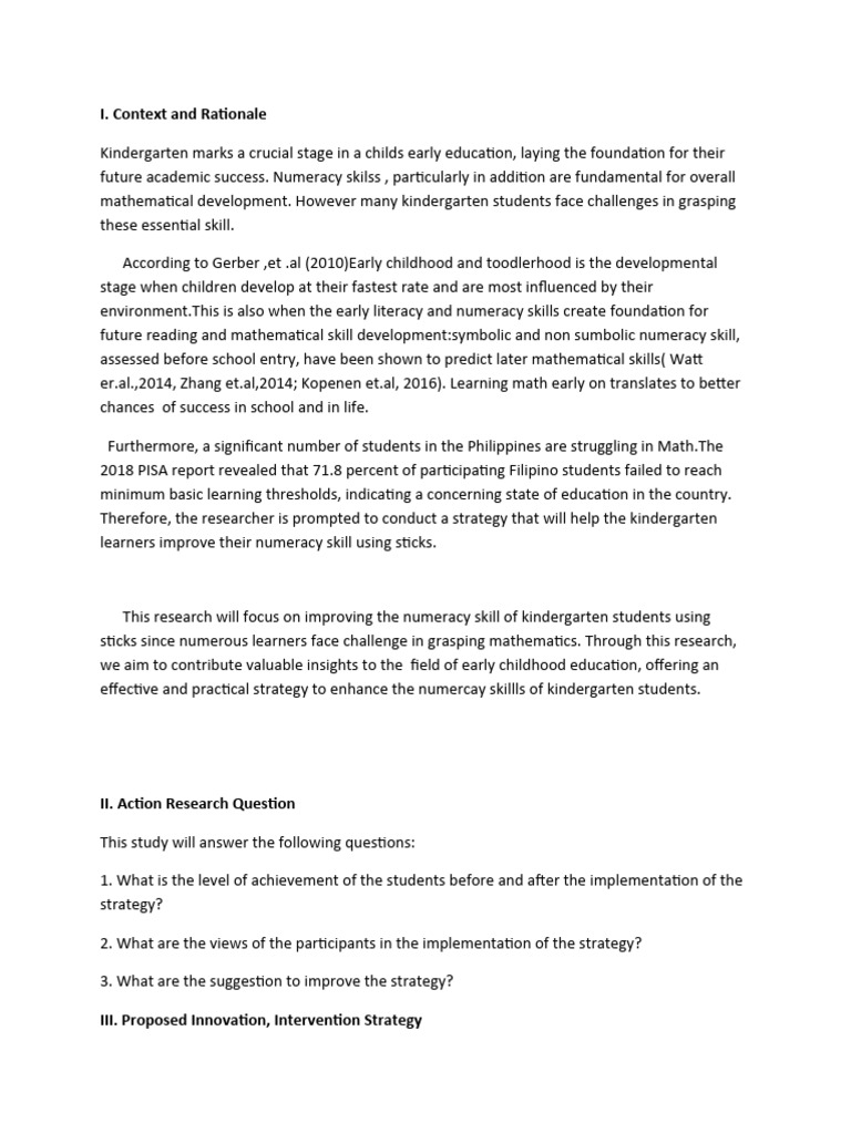 ACTION RESEARCH - 4TH YEAR | PDF | Cognitive Science | Behavior Modification