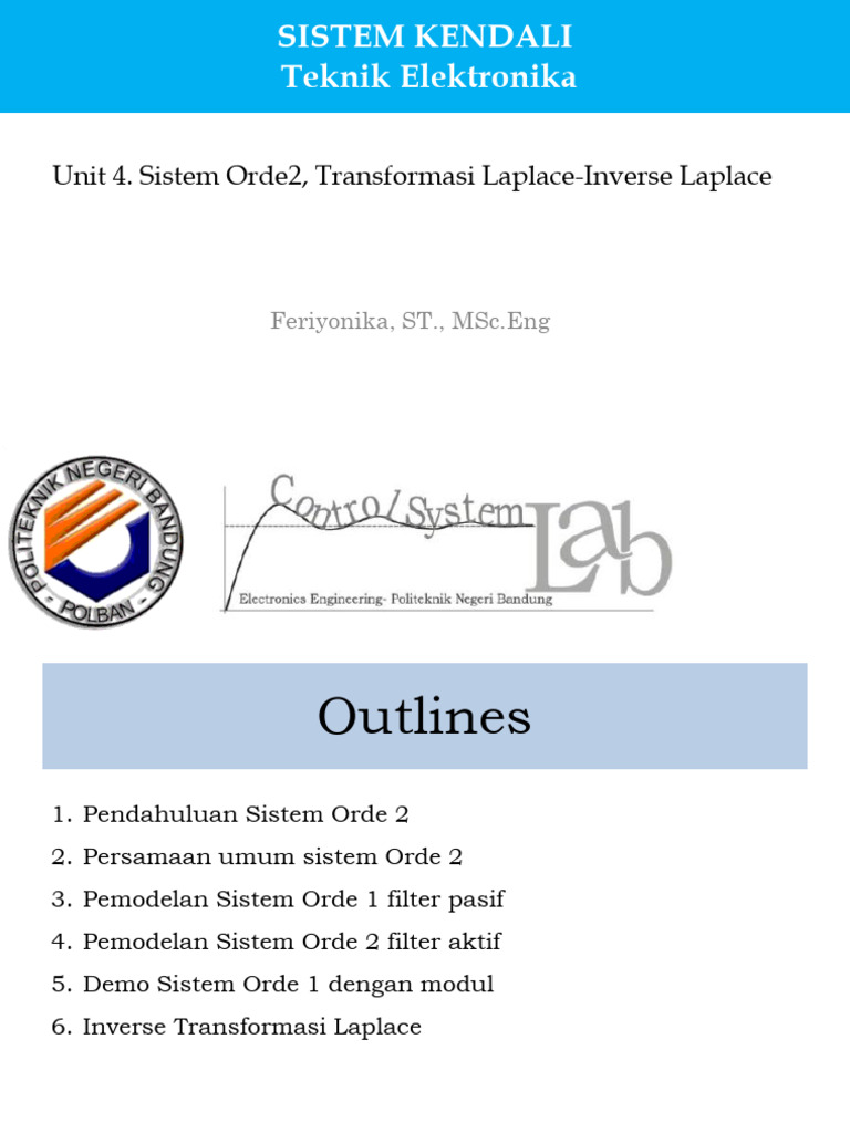 P5. Sistem Orde2-LaplaceInverseLaplace-V2 | PDF