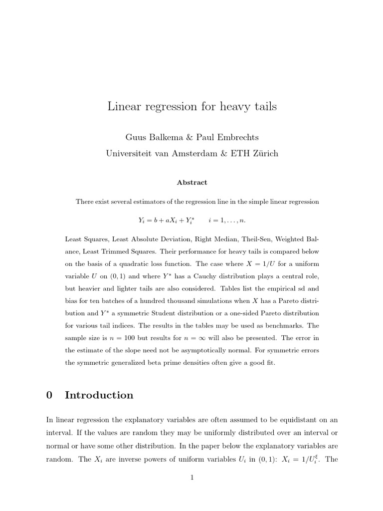 Linear Regression | PDF | Regression Analysis | Estimator