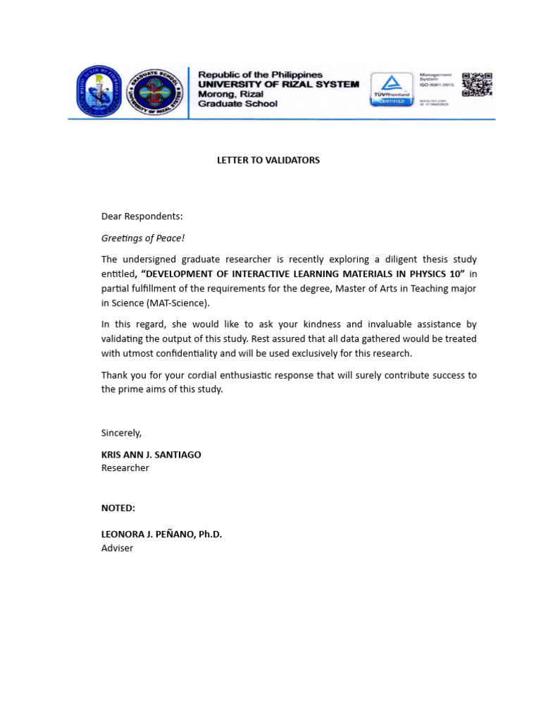 Letter To Validators | PDF | Self-Improvement | Wellness