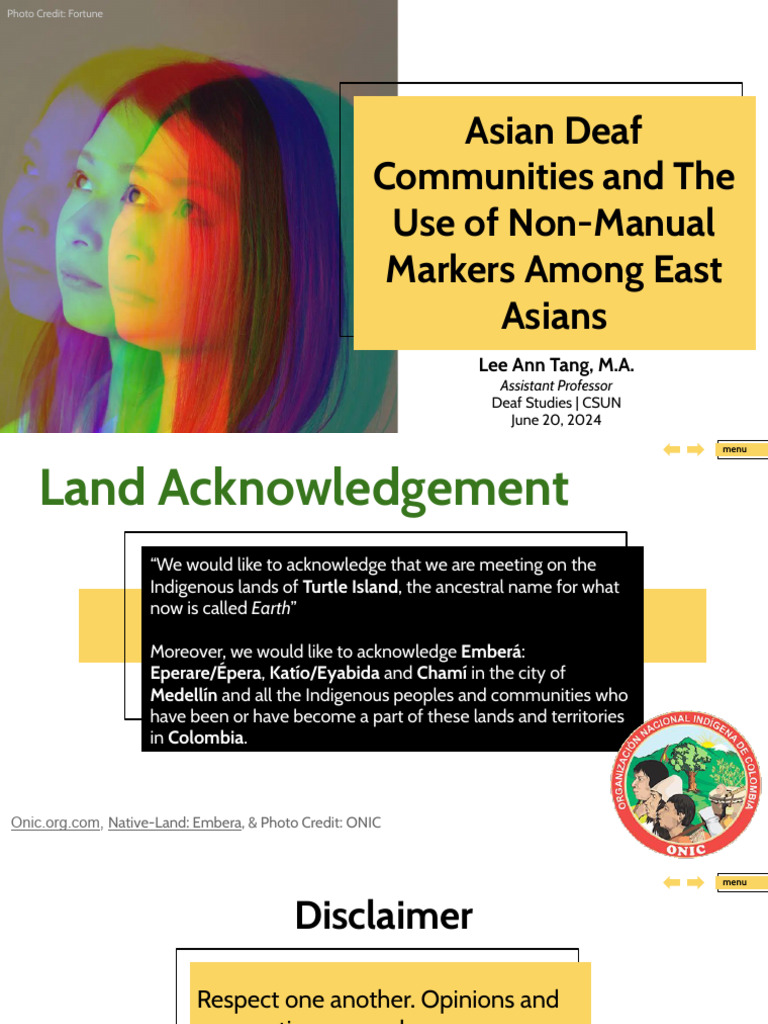 SPANISH Asian Deaf Communities and The Use of NMM Among East Asians ...