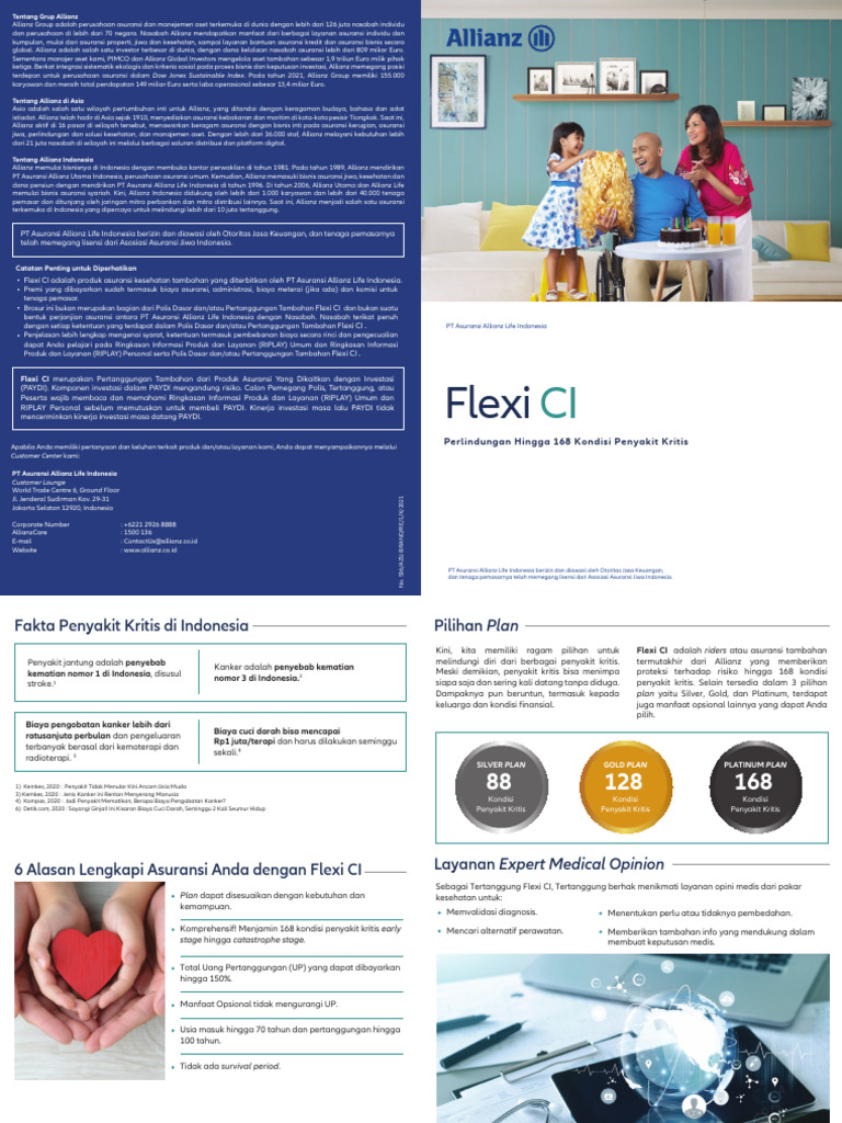 Asuransi Flexi CI: Perlindungan Penyakit Kritis | PDF