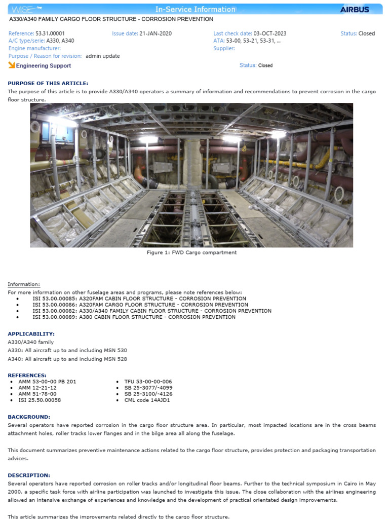 Isi 53.31.00001 | PDF | Airbus | Aviation