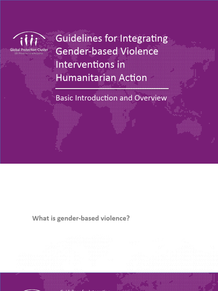 Integrating GBV in Humanitarian Action | PDF | Violence Against Women ...