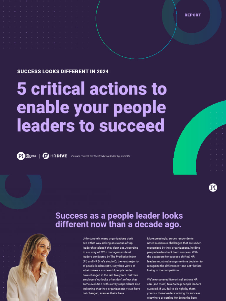 5 Ways To Enable Your People Leaders To Succeed | PDF | Goal | Leadership