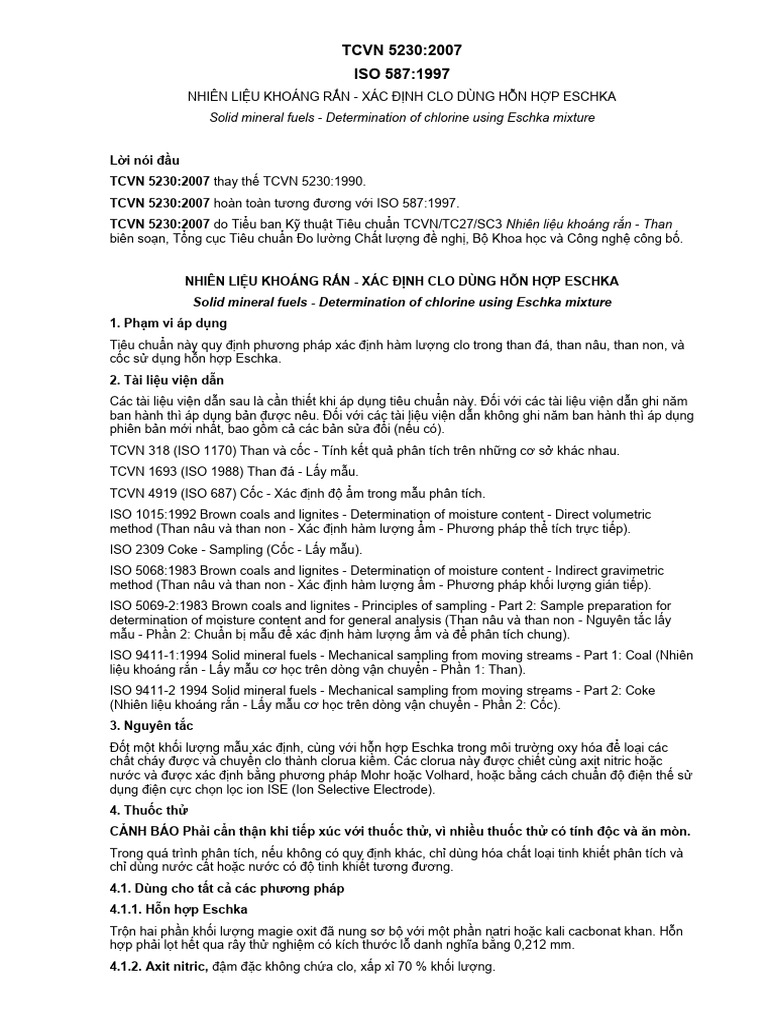 TCVN5230 - 2007 - 912629 Clo | PDF