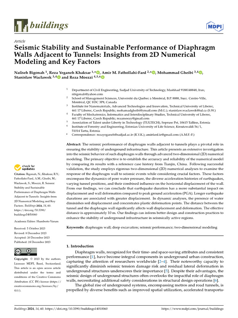Buildings 14 00060 v2 | PDF | Deep Foundation | Seismology