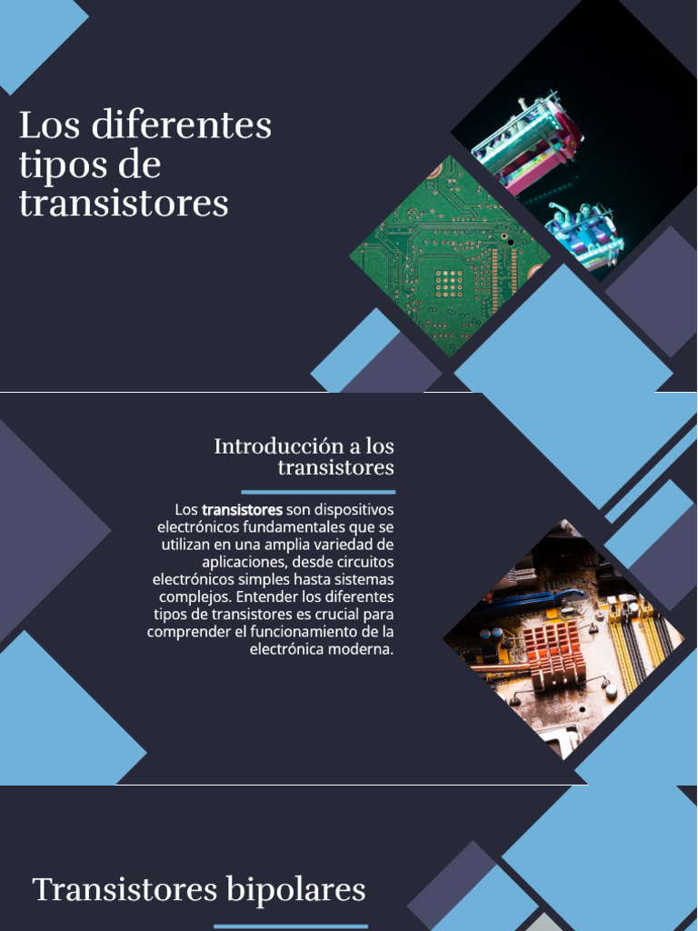 Tipos de transistores y sus usos | PDF | Transistor | Grafeno