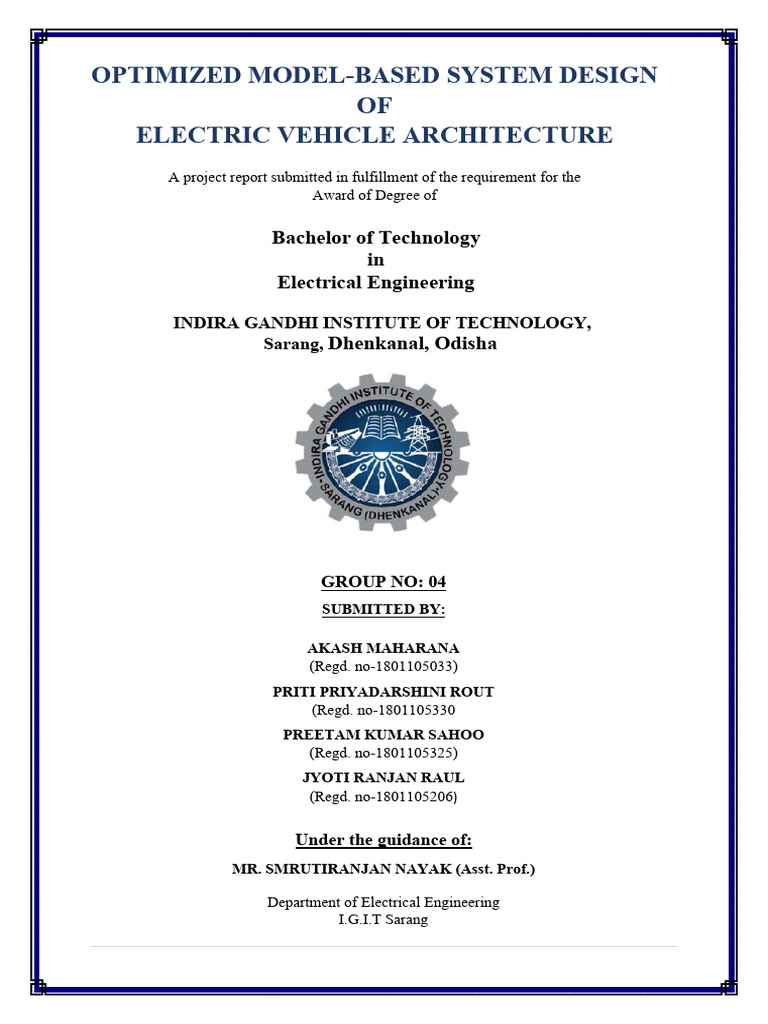 Electric Vehicle Project - Compressed | PDF | Electric Motor | Electric Vehicle