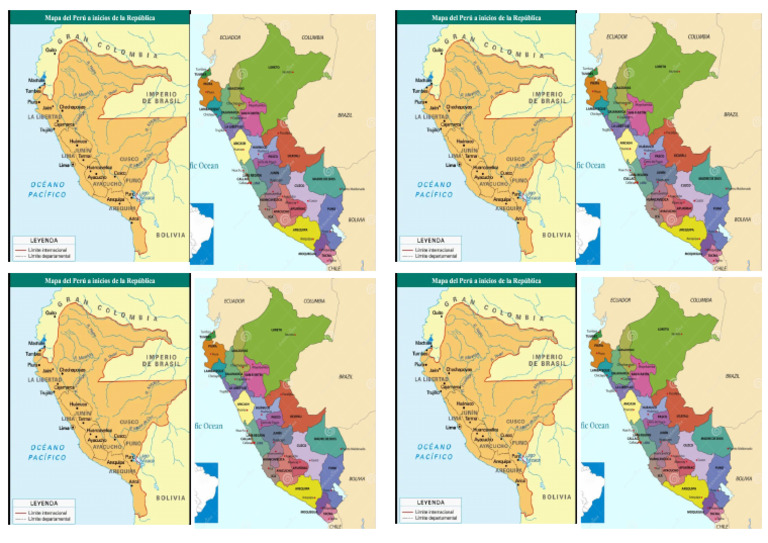 Mapas Inicio y Actual de La Epoca Republicana | PDF