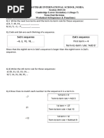 Sequences (Term-To Term Rule and Position-To-Term Rule) | PDF | Science ...