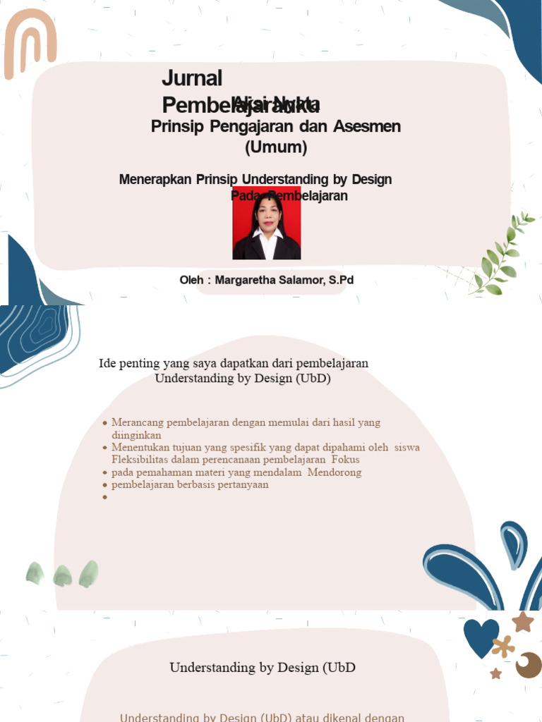 Menerapkan Prinsip Understanding by Design Pada Pembelajaran | PDF