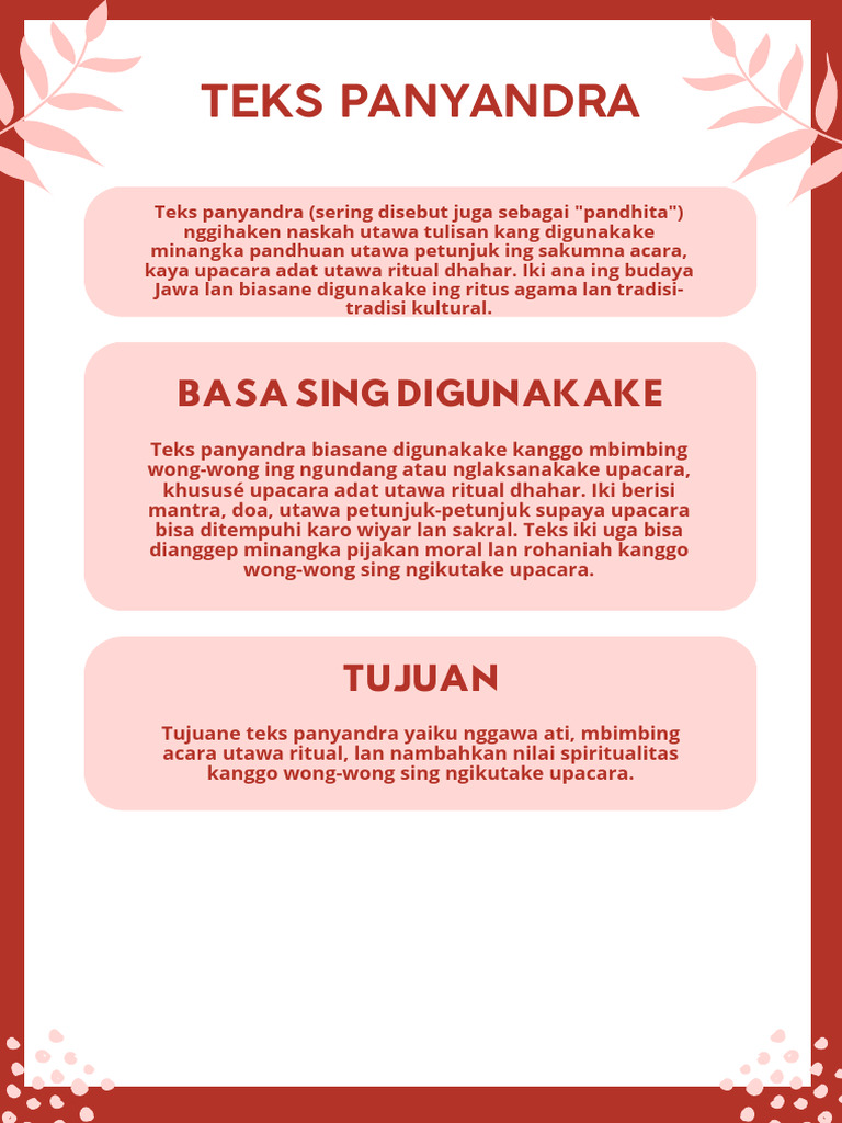 Teks Panyandra | PDF