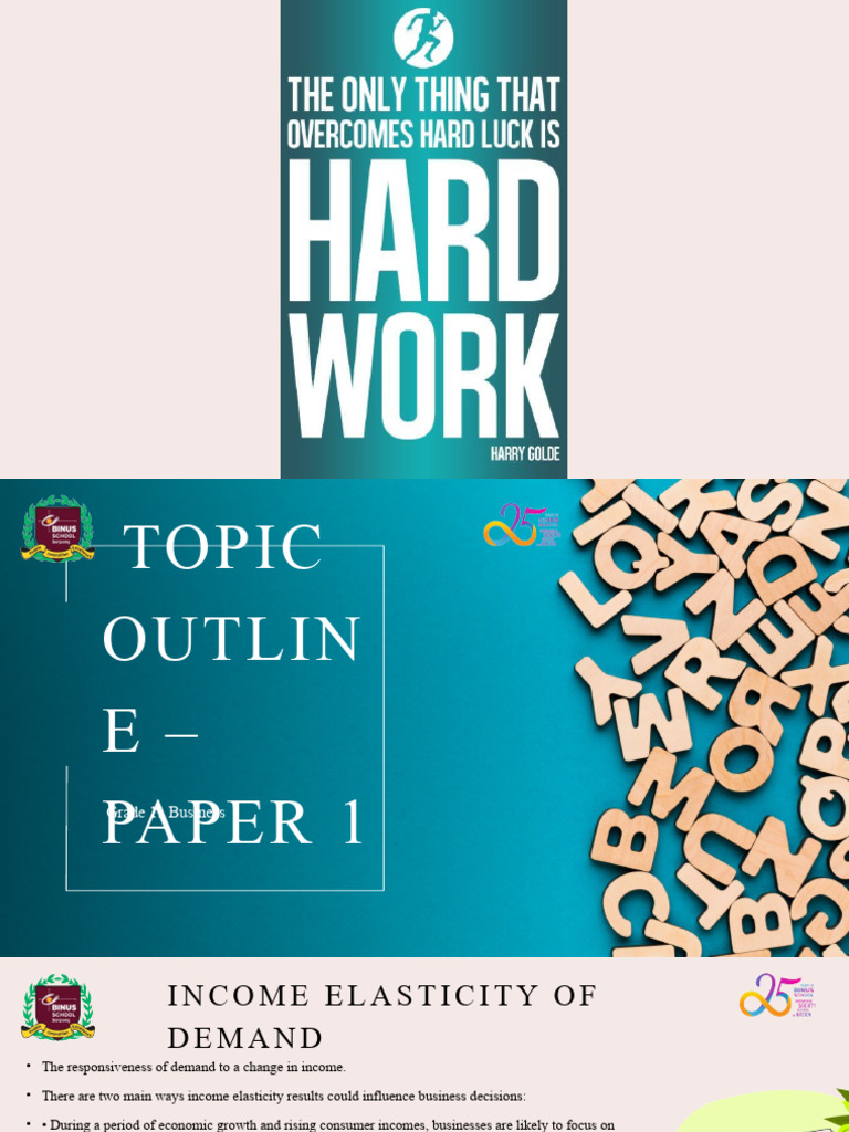 Paper 1 Topic Outline | PDF | Marketing | Demand
