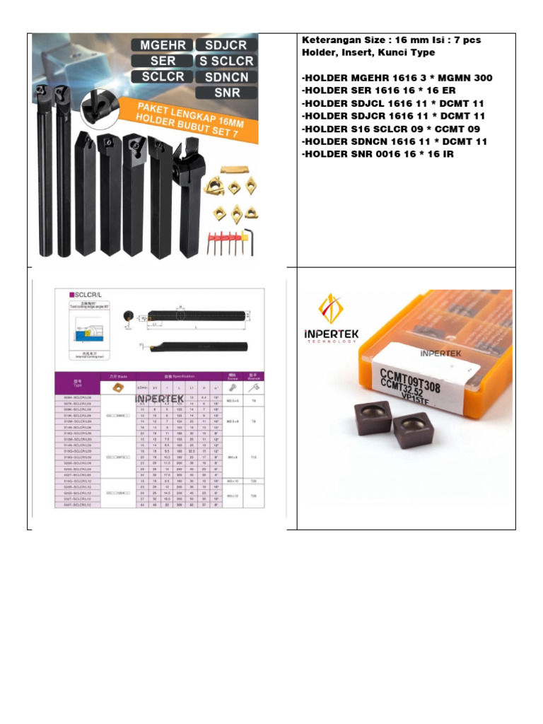 Precision Tool Holders Set | PDF | Technology & Engineering