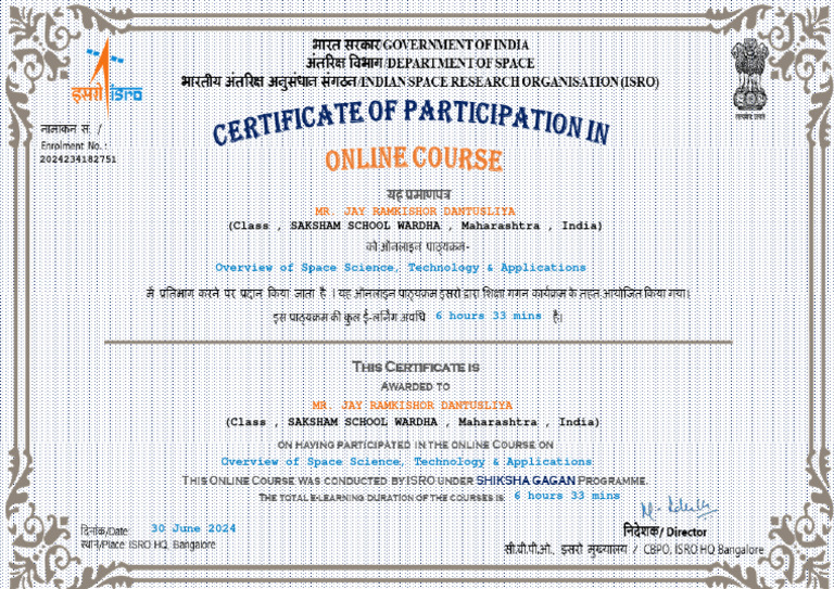 Isro Overview of Space Science, Technology and Applications | PDF