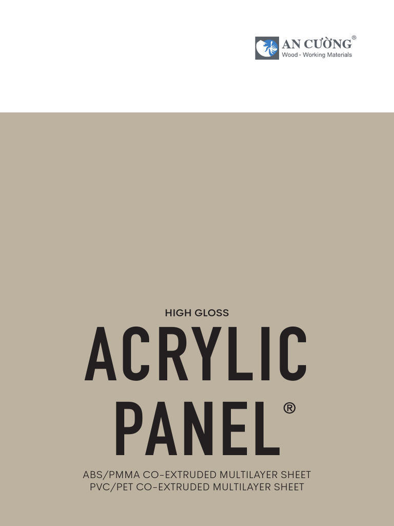 AnCuong - HIGH GLOSS ACRYLIC PANEL | PDF | Poly(Methyl Methacrylate ...