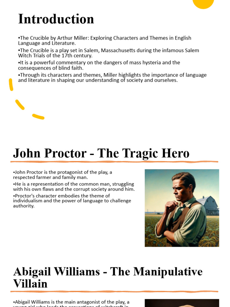 The Crucible Introduction and Themes | PDF | General Fiction