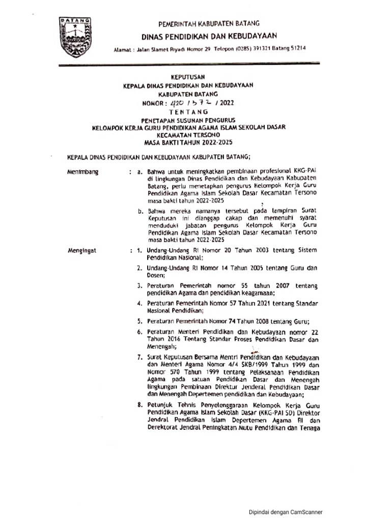 SK KKG Pai Tersono | PDF