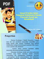 Upaya Kesehatan: Promotif, Preventif, Kuratif, Rehabilitatif | PDF