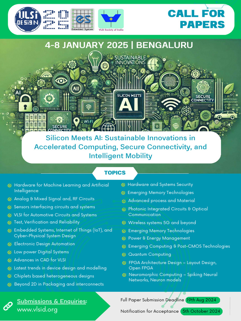 VLSID CFP Version 2-22 July 2024 Compressed | PDF | System On A Chip | Multi Core Processor