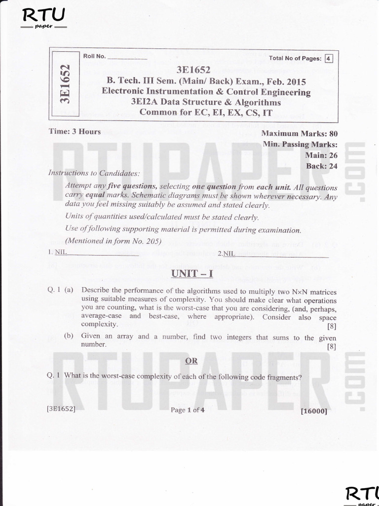 2015 Data Structures And Algorithms Pdf Algorithms And Data Structures Theoretical