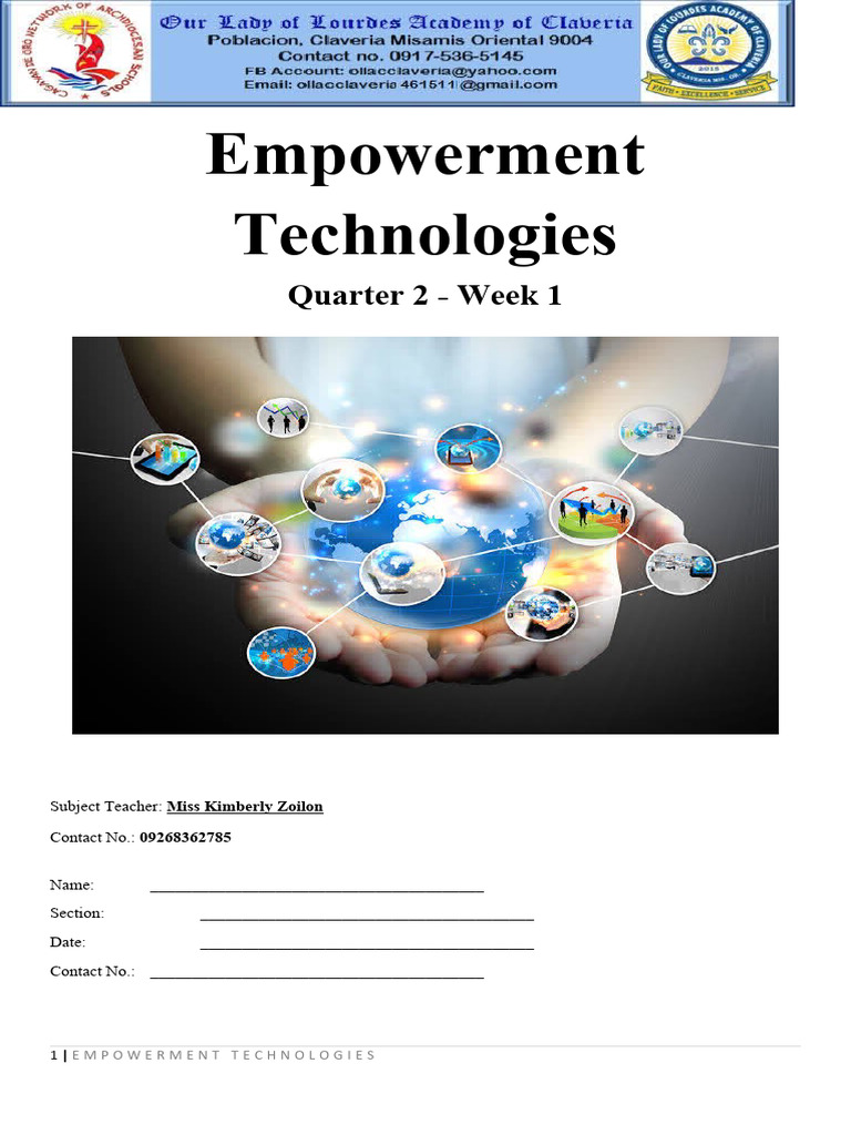 Emp. Tech (Wk1 Q2) (1) | PDF | Social Media | Popular Culture & Media Studies