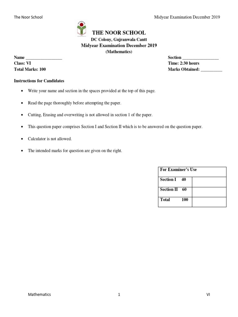 Mid - Year December 20019 | PDF | Area | Numbers