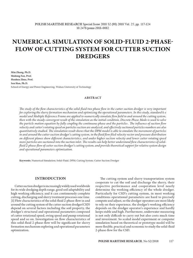 (20837429 - Polish Maritime Research) Numerical Simulation of Solid-Fluid 2-Phase-Flow of ...