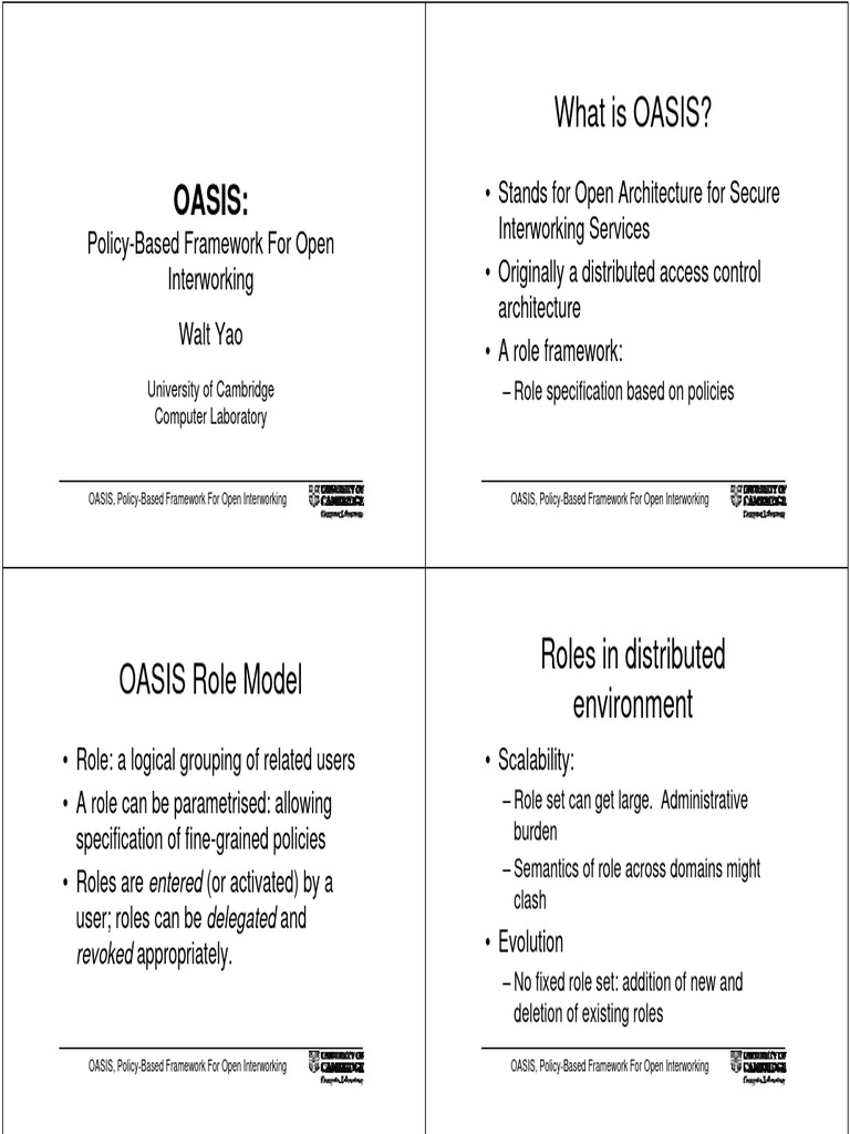 OASIS model | PDF | Information Technology | Computer Science
