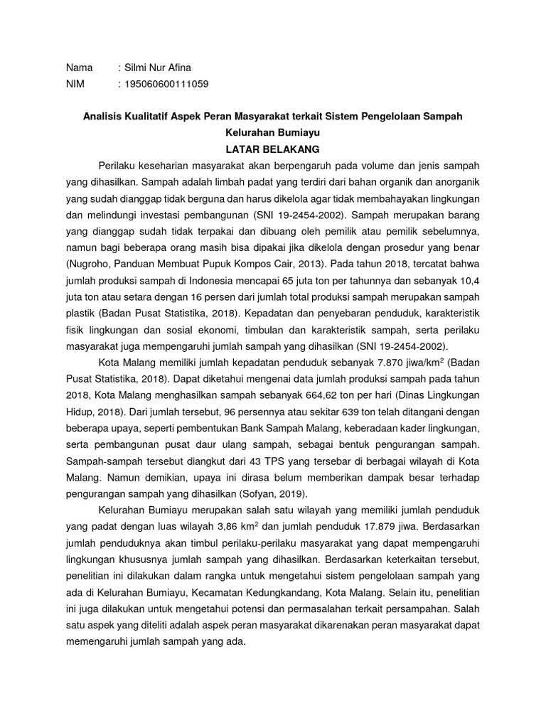 Silmi Nur Afina - Analisis Kualitatif | PDF