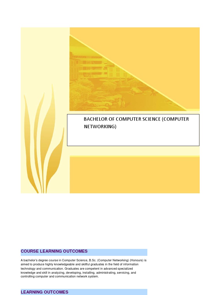 Bachelor of Computer Science: Networking | PDF | Computer Network ...