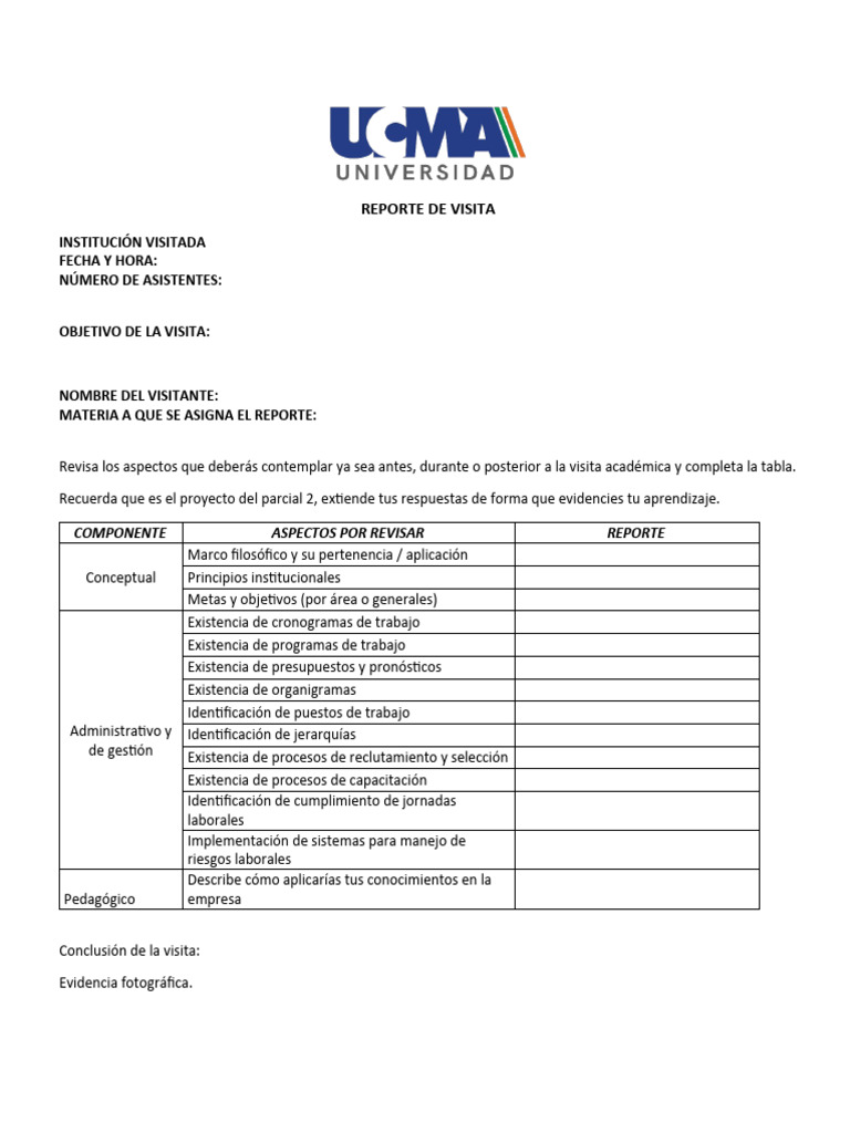 REPORTE DE VISITA DIXON zai | PDF | Business | Toma de decisiones