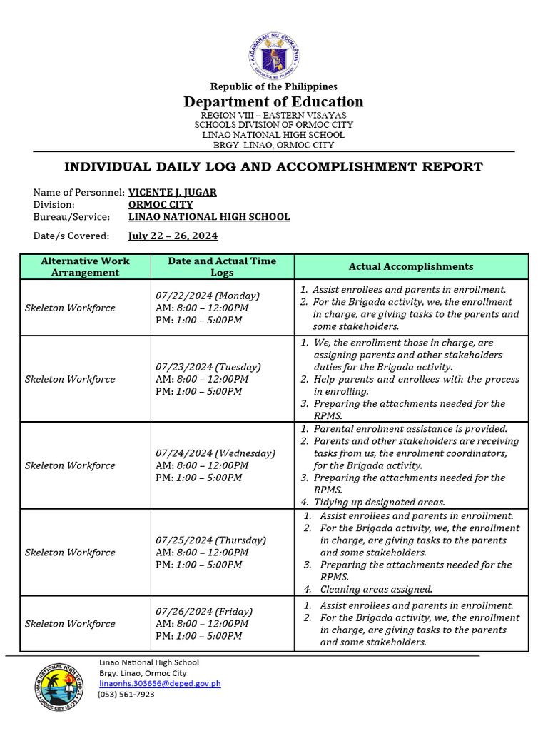 Idlar For Brigada Days (July 2024) | PDF