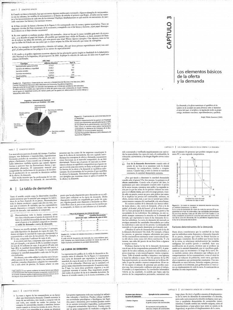 Economia Samuelson CAPITULO 3 ELEMENTOS OFERTA DEMANDA | PDF
