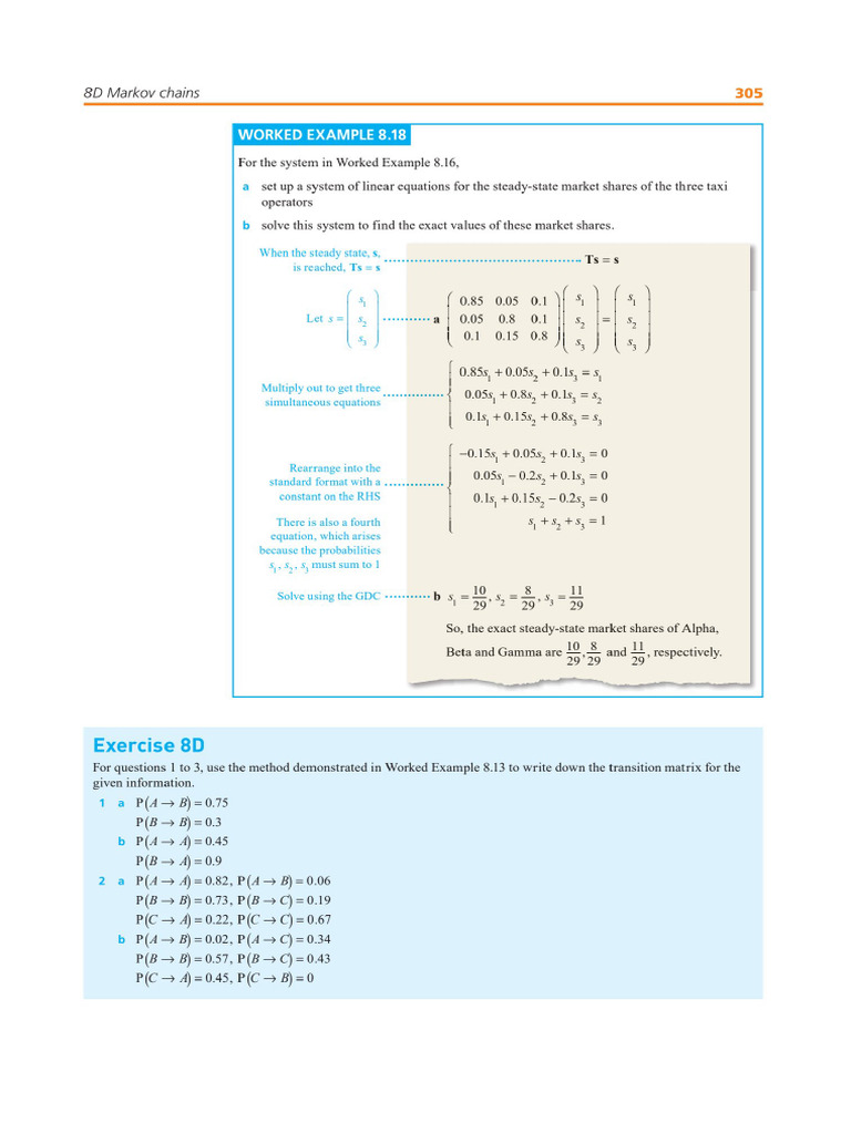 Markov Chains | PDF | Eigenvalues And Eigenvectors | Matrix (Mathematics)