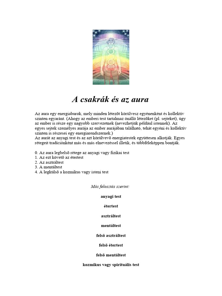 A Csakrák És Az Aura | PDF